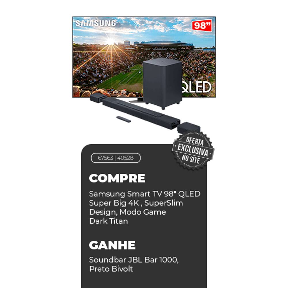 Tv 98 polegadas | Casas Bahia