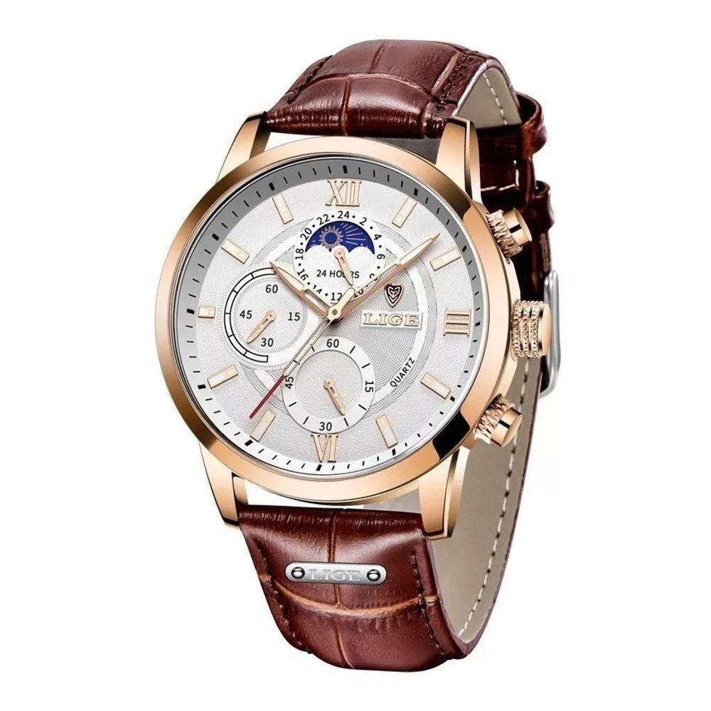 Relogio Quartz Dourado Masculino Casas Bahia