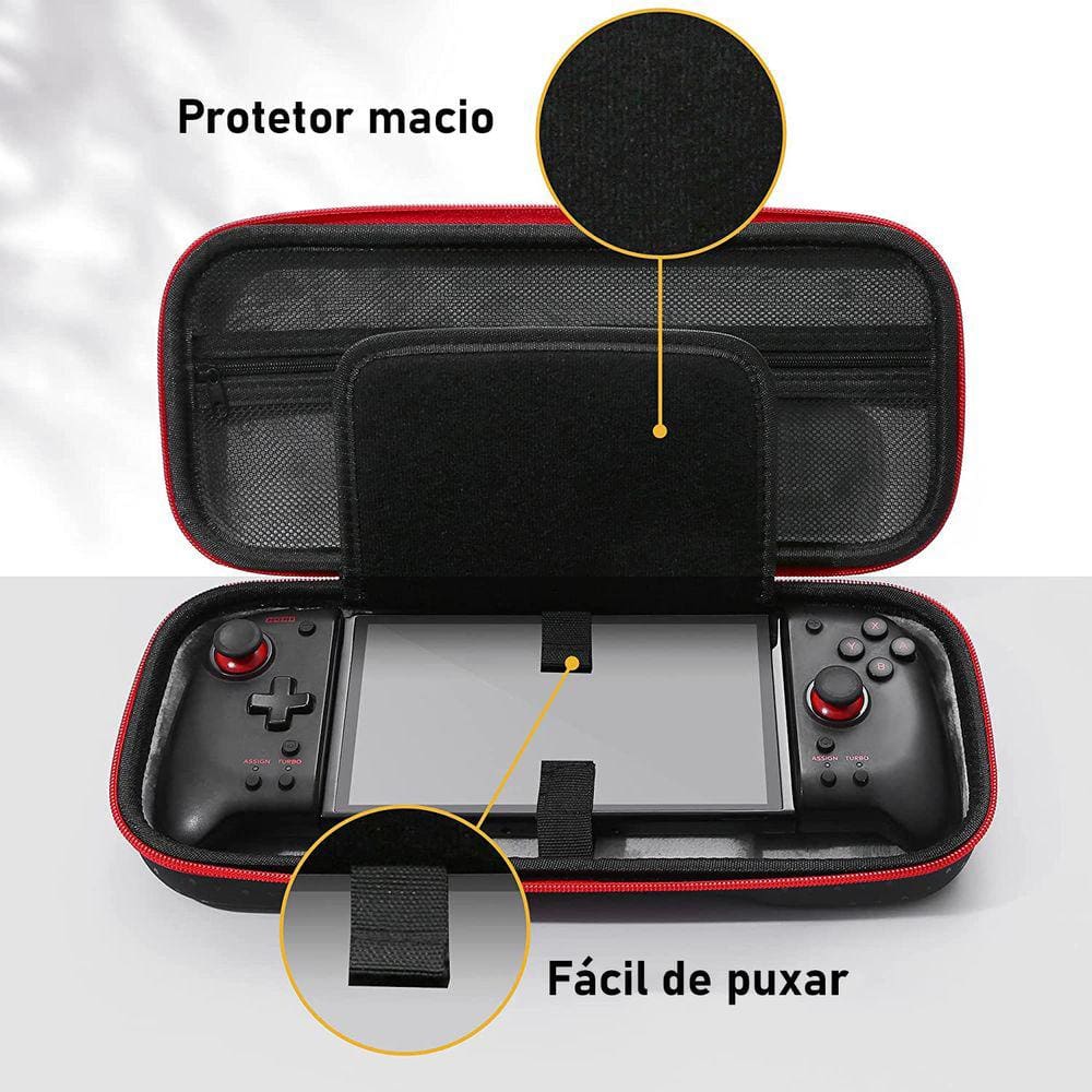 Case Para Nintendo Switch Com Hori Split Bolsa Maleta Eva