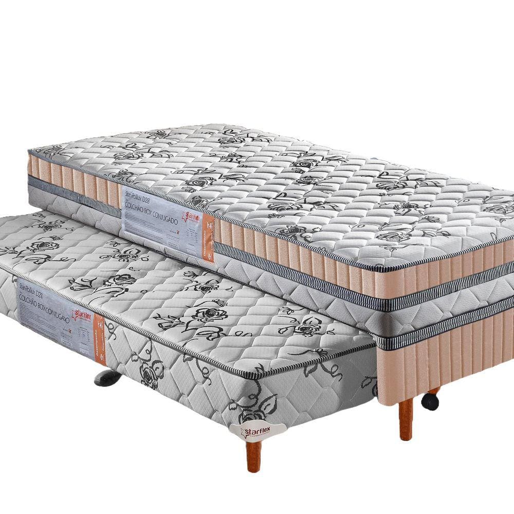 Cama de solteiro conjugada com cama auxiliar | Casas Bahia