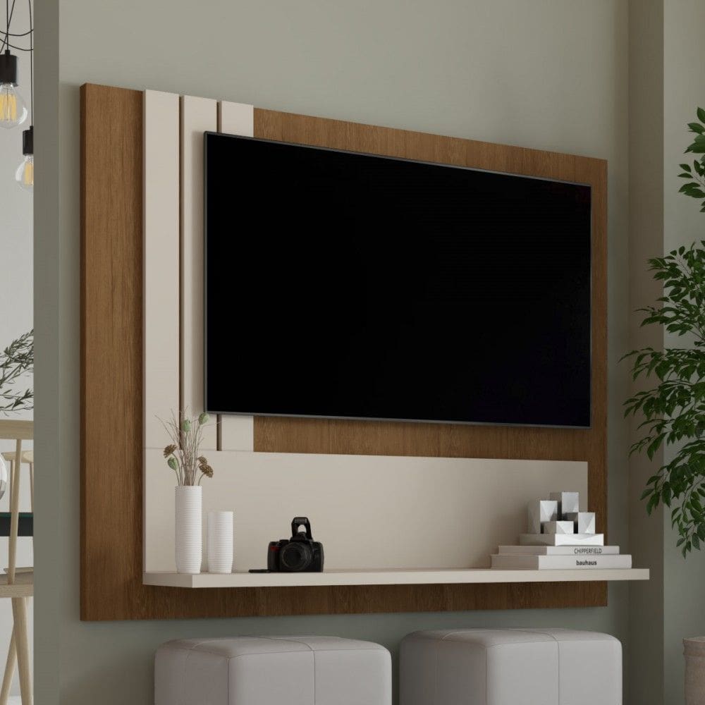 Painel tv 43 polegadas com prateleira | Casas Bahia