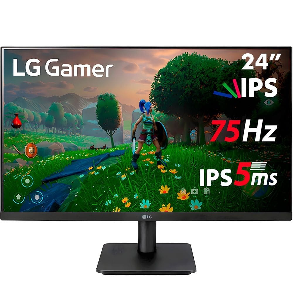 Gamer LG 27" Full HD IPS HDMI e VESA FreeSync Ajuste de Angulo Bordas Finas Preto 27MP400 B ...
