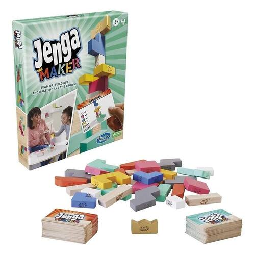 Jogo divertido jenga maker hasbro gaming | Casas Bahia