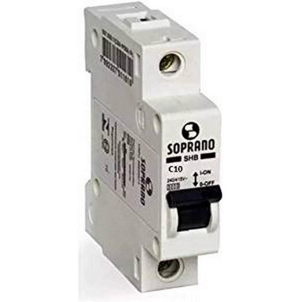Disjuntor Unipolar Din Curva C 10a Soprano | Casas Bahia