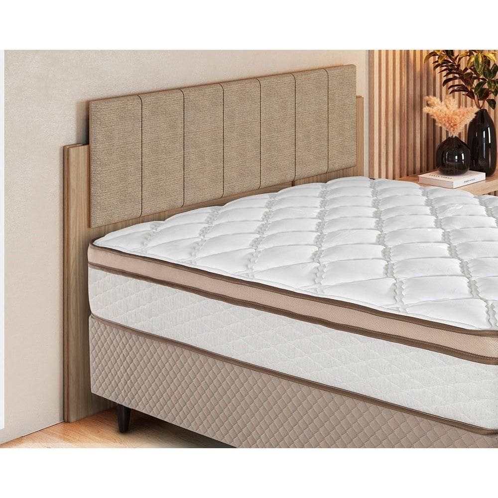 Cama box casal com cabeceira herval | Casas Bahia