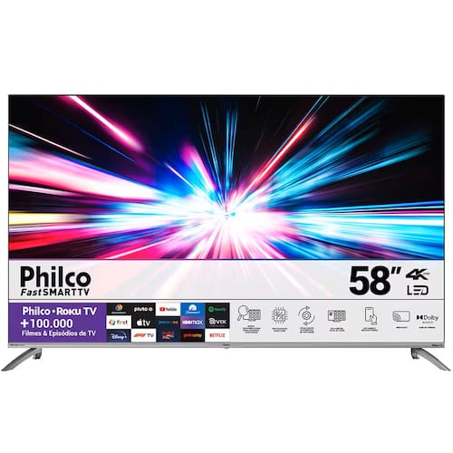 REEMBALADO: Smart TV LED 58 4K | Casas Bahia