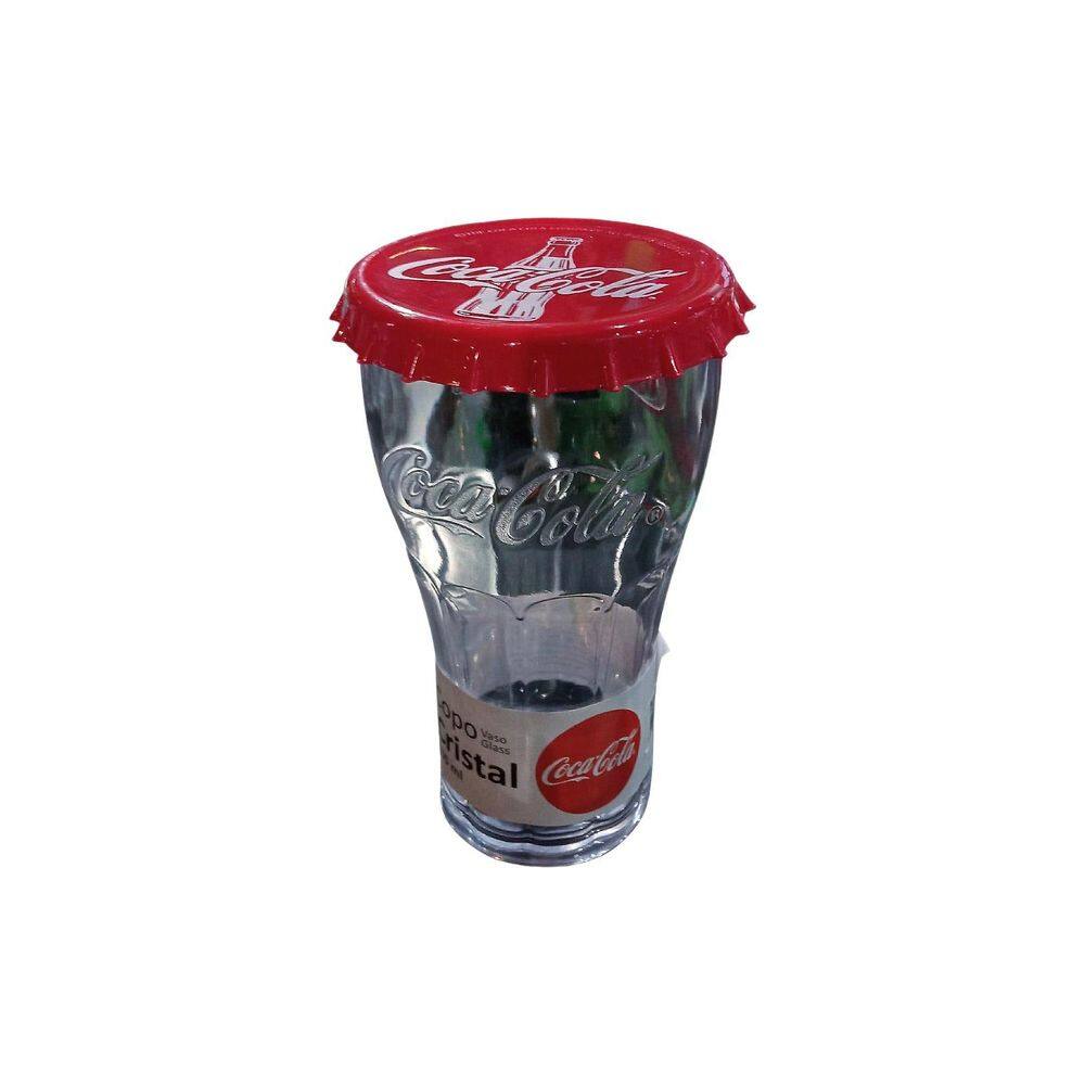Copo Da Coca-Cola Cristal Com Tampa De Garrafa 530Ml | Casas Bahia
