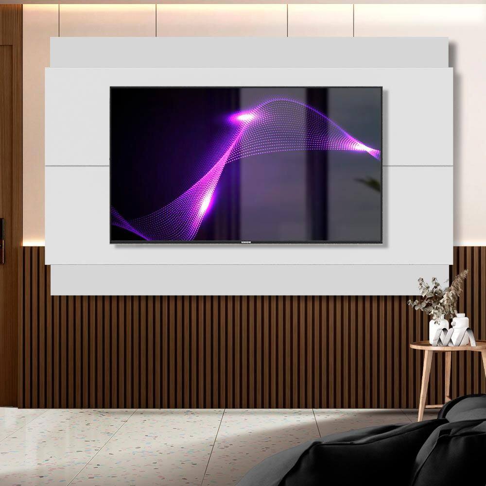 Painel tv 60 polegadas branco led | Casas Bahia