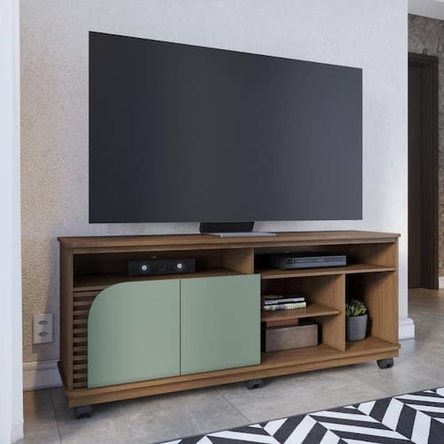 Rack Bancada 2 Portas Com Rodízio Jurerê 1.5 | Casas Bahia