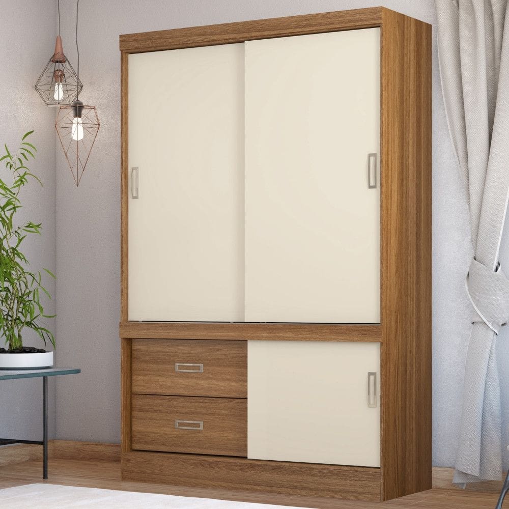 Guarda-Roupa Solteiro Estilo II 3 Portas de Correr | Casas Bahia