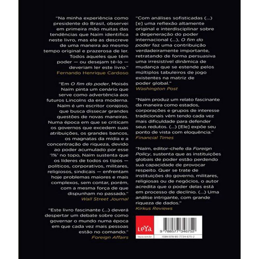 Livro Fim Do Poder, O - Como Os Novos | Casas Bahia