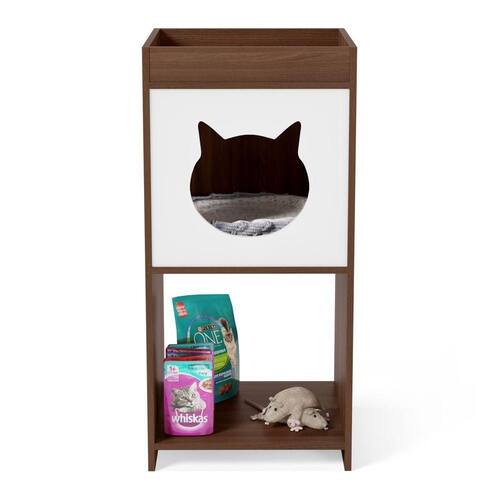 Mesa De Cabeceira Neko Com Casinha Para Gato E Nicho | Casas Bahia