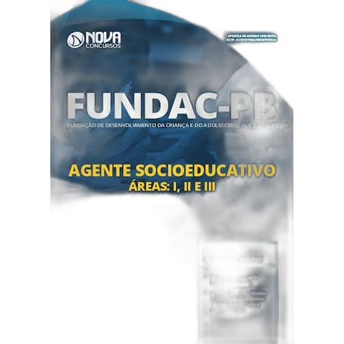 Apostila FUNDAC-PB Agente Socioeducativo - Áreas I, | Casas Bahia