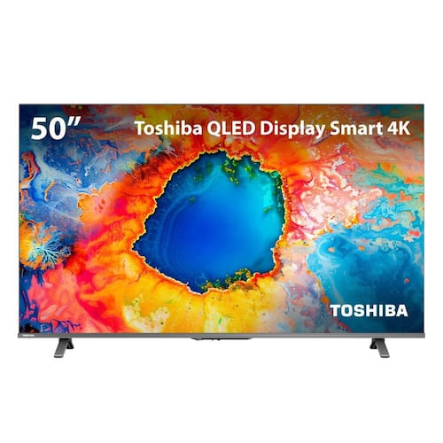 Smart TV QLED 50 4K Toshiba | Casas Bahia
