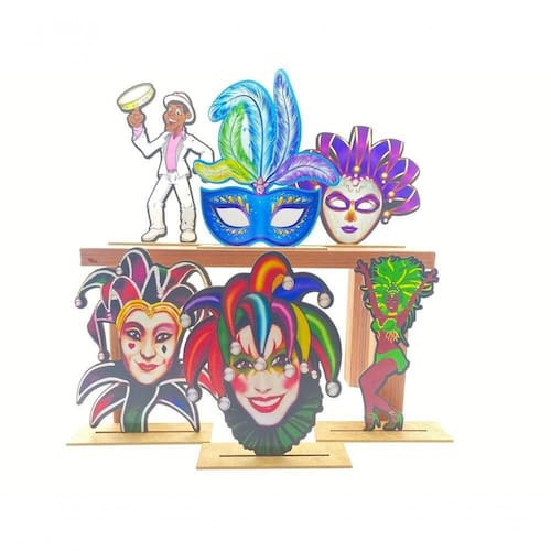 Kit Display De Mesa 6 Peças Para Festa Carnaval | Casas Bahia