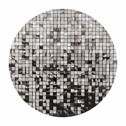 Painel Redondo Shimmer Wall 3D Tecido | Casas Bahia