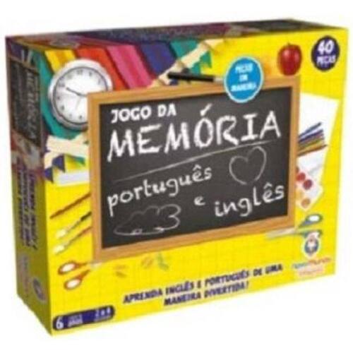 Jogo da Memória Português Inglês - Peças Em | Casas Bahia