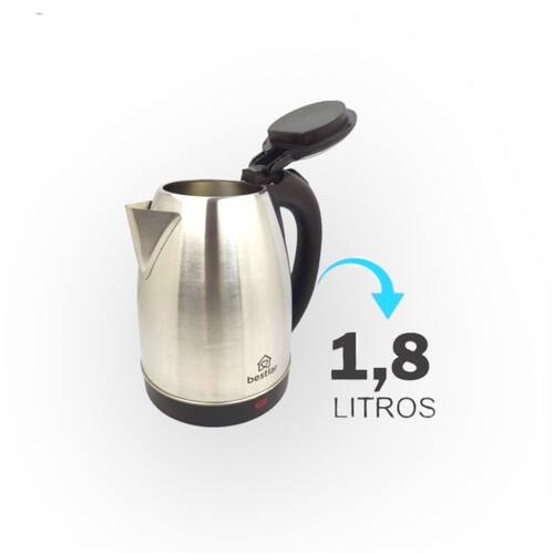 Chaleira Elétrica Inox 1,8L 220V 1500W | Casas Bahia