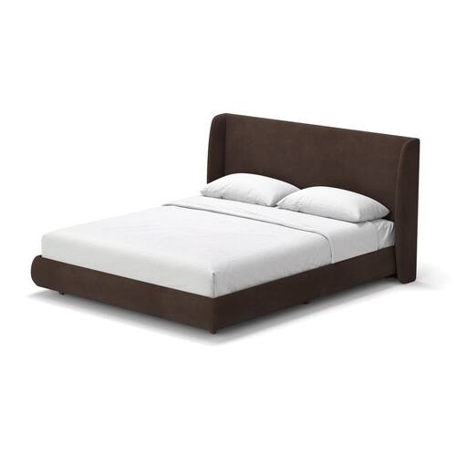 Cama Casal Base Estofada Boucle Com Cabeceira | Casas Bahia