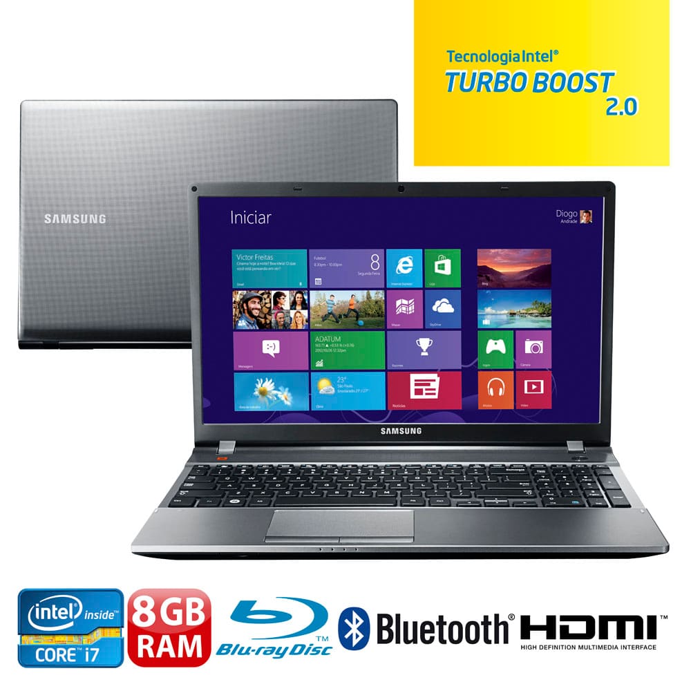 Notebook samsung i7 8gb 1tb | Casas Bahia