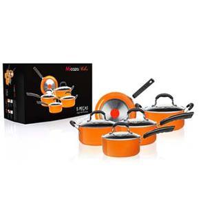 Conjunto de Panelas Micaza Colors Laranja Alumínio | Casas Bahia