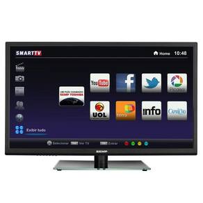 Tv led 24 semp hdtv com conversor digital integrado pvr ready dtv ...