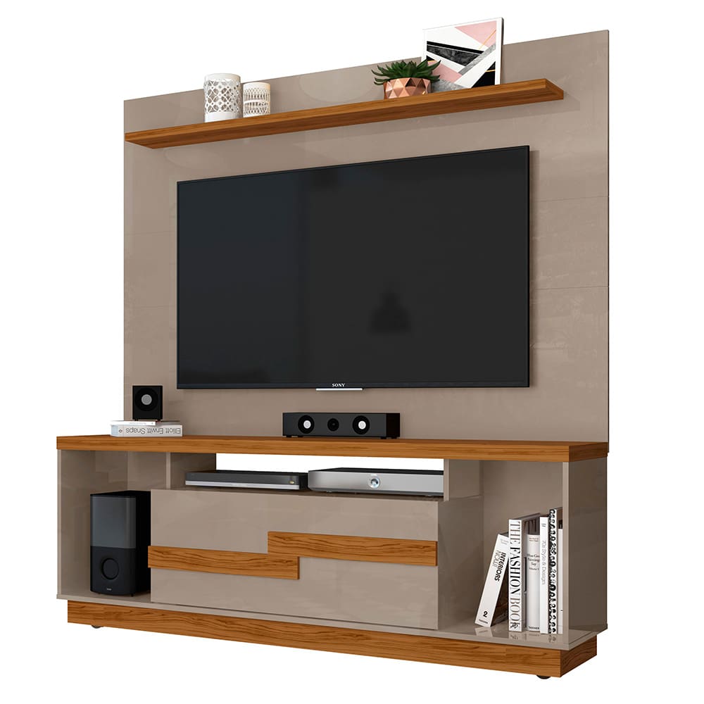 Painel com rack rodizio frete gratis | Casas Bahia