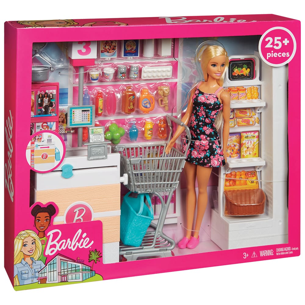 Boneca barbie supermercado mattel | Casas Bahia