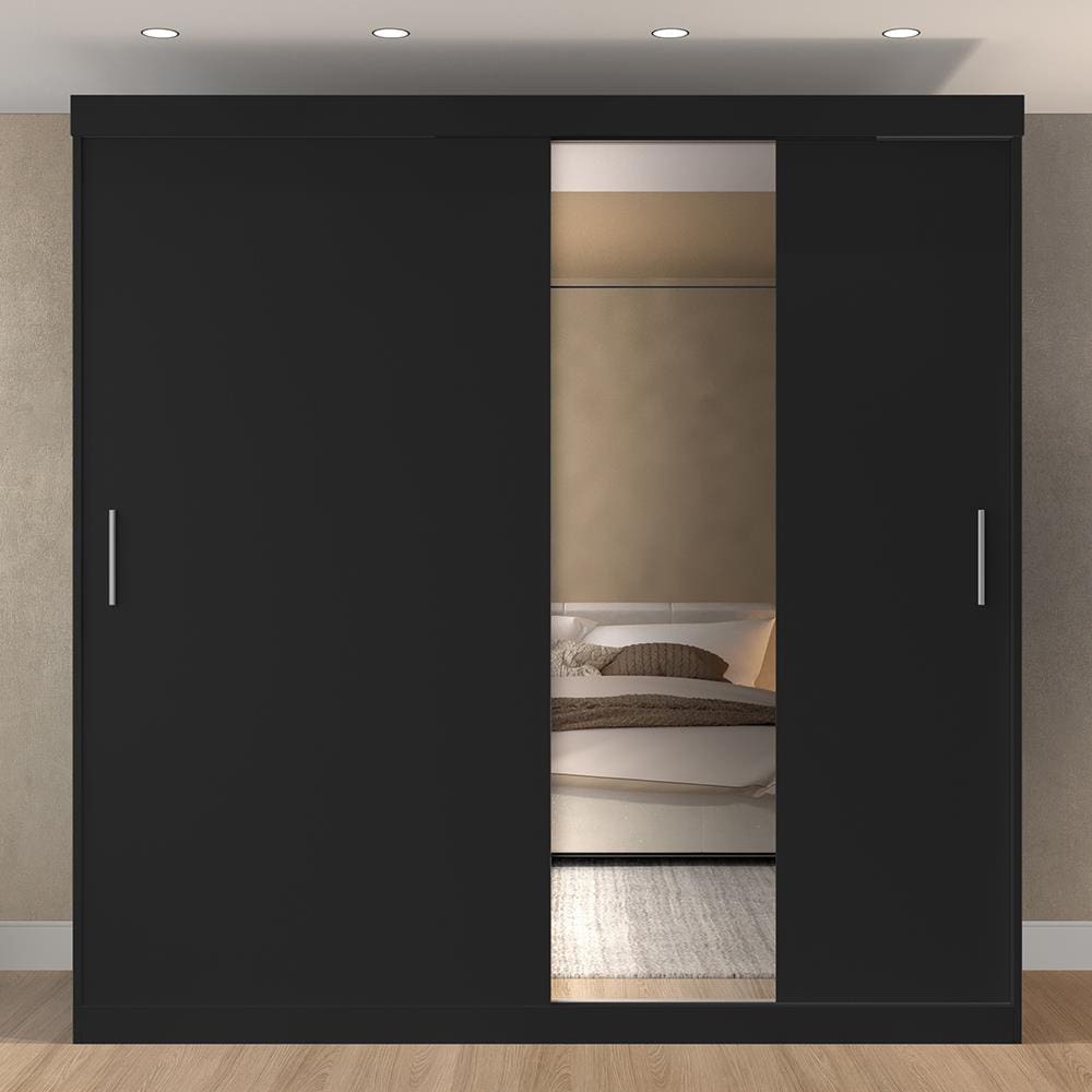 Guarda roupa solteiro 4 portas e 2 gaveta e espelho Black Friday | Vale ...