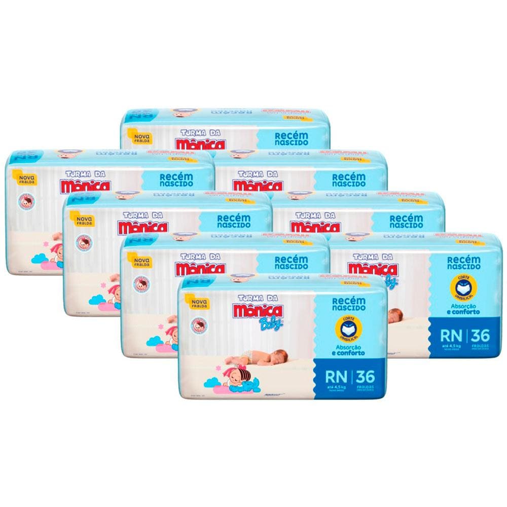 Fralda turma da monica baby jumbo rn 320 unidades Black Friday | Vale ...