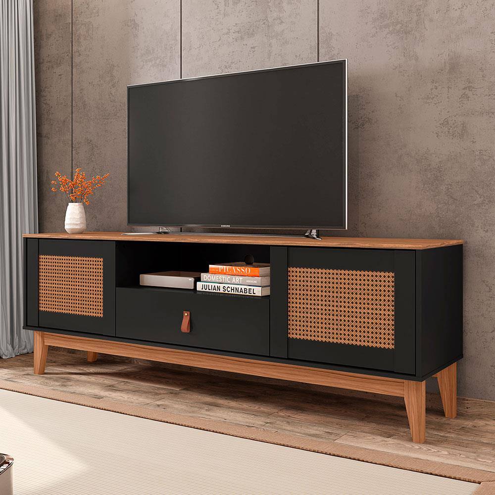 Rack tv 50 polegadas com 3 nicho e gaveta Black Friday | Vale Pix - Casas Bahia