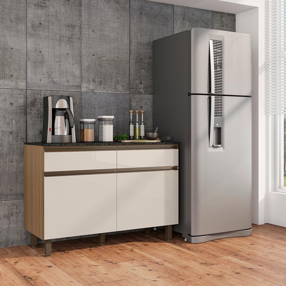 Balcao simples 2 porta evidence carvalho | Casas Bahia