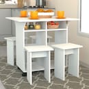 Mesa Retangular Nova Móbile Moove com 4 Bancos, | Casas Bahia