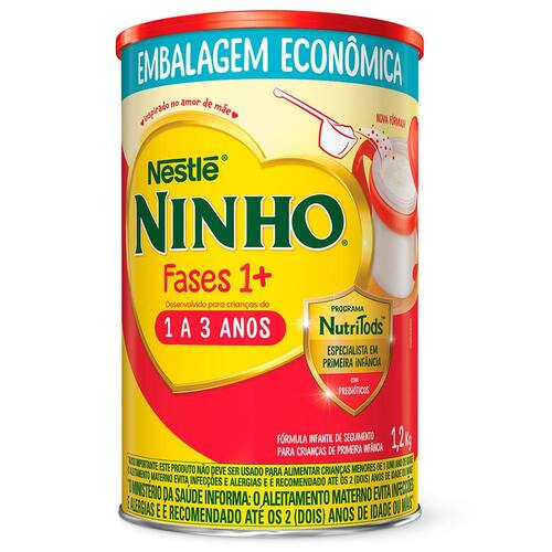 Fórmula Infantil Ninho Fases 1+ Lata | Casas Bahia