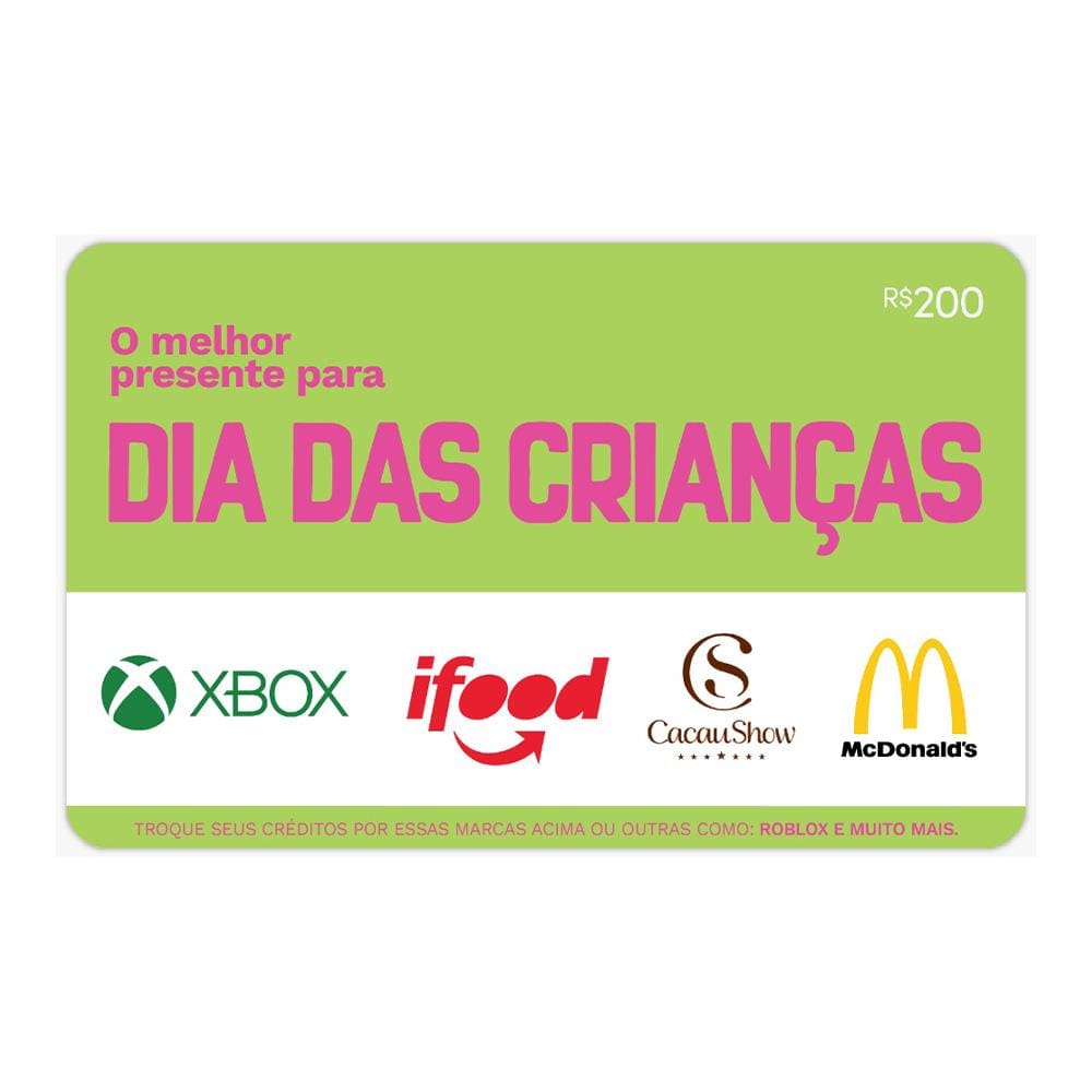 Gift card cr | Casas Bahia