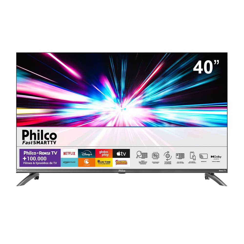Tv 40" Led Philco Full Hd Smart - Ptv40m9gr2cgb - Compare TechTudo