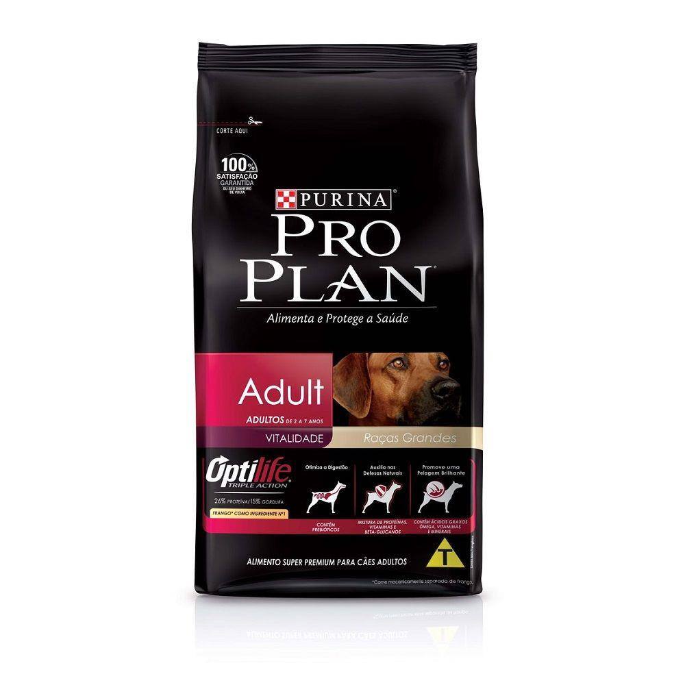 Racao pro plan caes adultos racas grandes 15kg | Casas Bahia