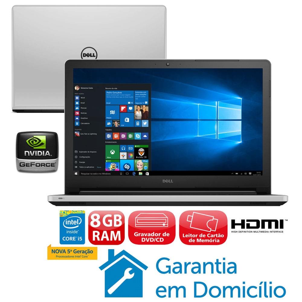 Notebook dell core i3 1005g1 4gb 1 tb tela15 6 windows10 | Casas Bahia