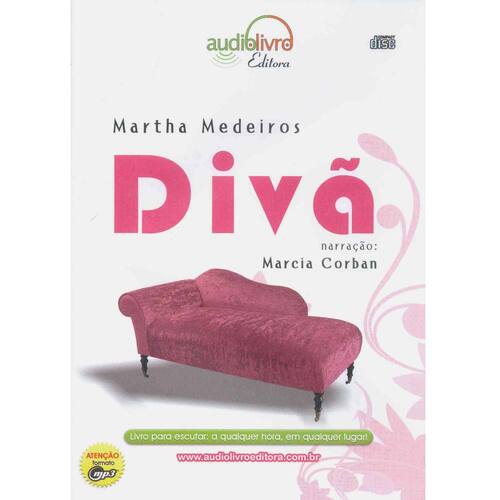 Livro - Divã - Autora Martha Medeiros e Narradora | Casas Bahia